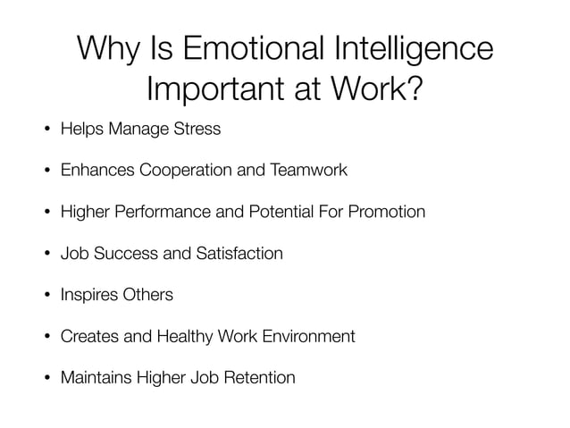 Emotional intelligence in the workplace | PDF