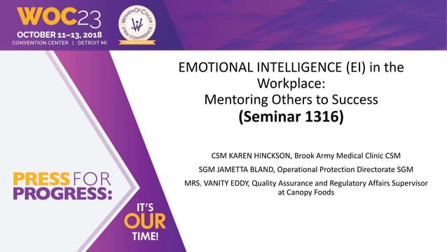 Emotional Intelligence in the Workplace: Mentoring Others to Success | PPTX