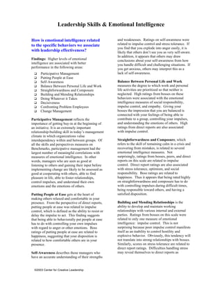 Emotional intelligence & leadership | PDF