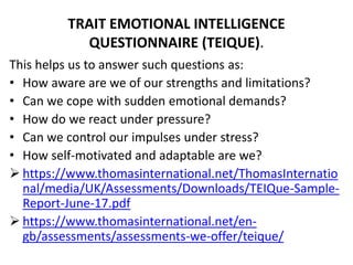 EMOTIONAL INTELLIGENCE AT WORK | PPT