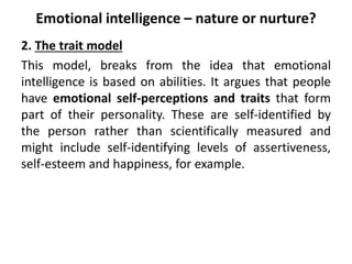 EMOTIONAL INTELLIGENCE AT WORK | PPTX