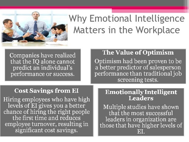 Emotional intelligence n self management