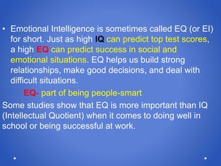 Emotional intelligence powerpoint | PPTX