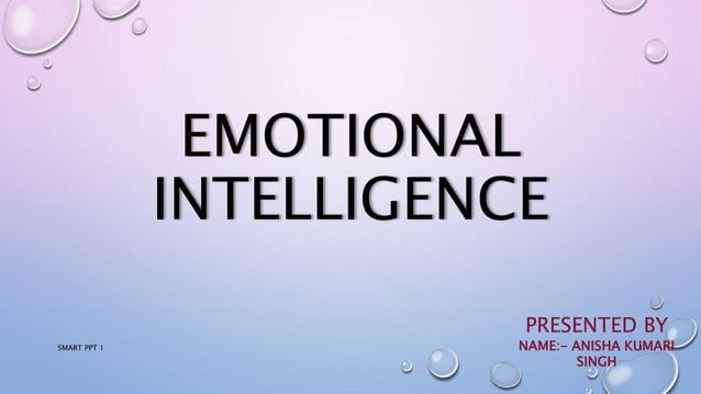 Emotional intelligence ppt | PPTX