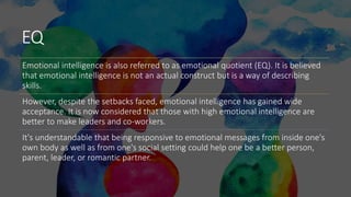 Emotional intelligence | PPTX