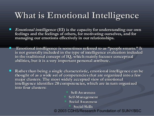 Emotional Intelligence Powerpoint Presentation