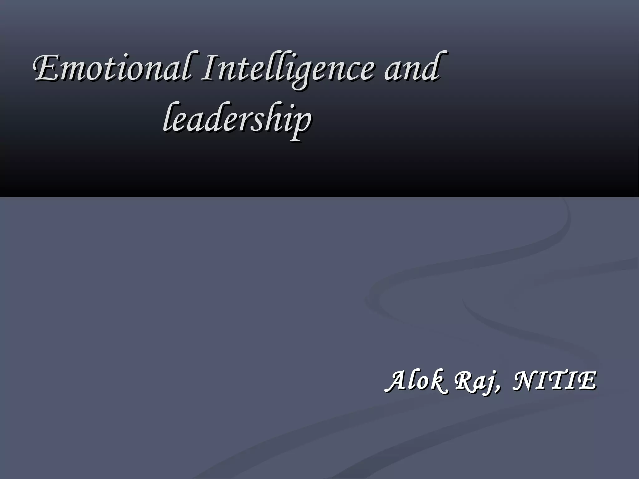 Emotional intelligence ppt | PPT