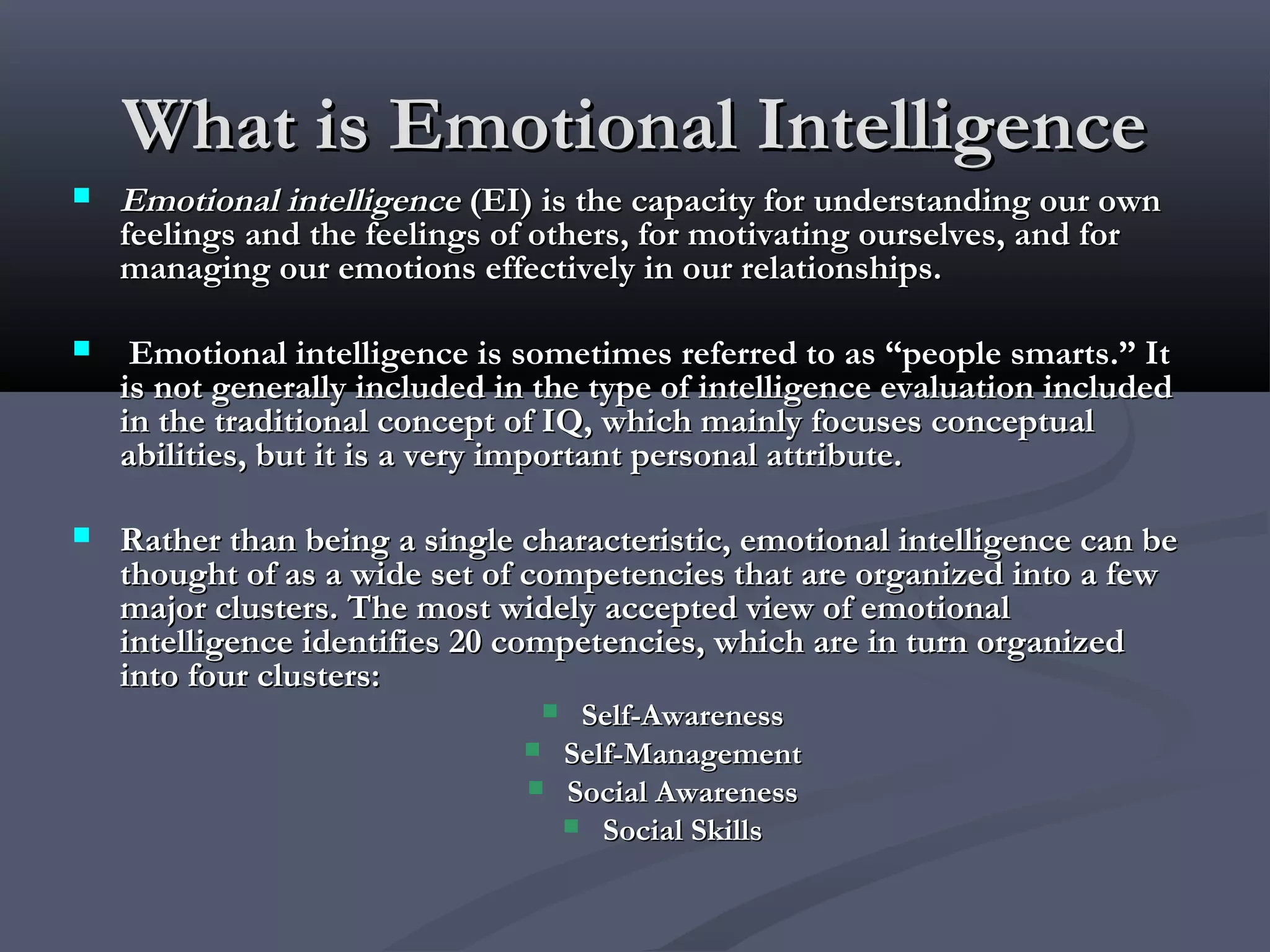 Emotional intelligence ppt | PPT