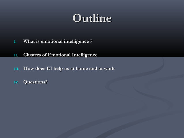 Emotional intelligence ppt | PPT