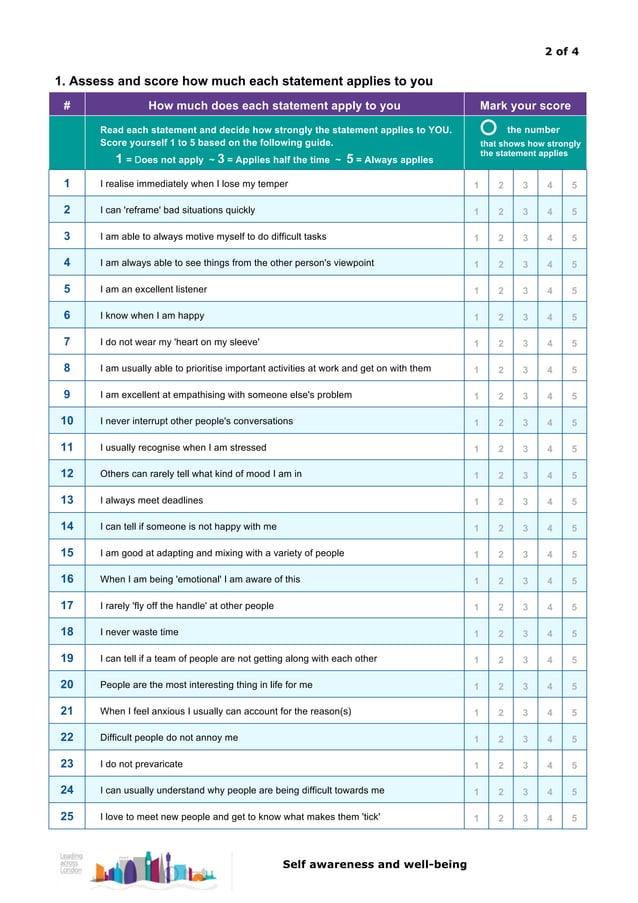 Emotional_intelligence_questionnaire.pdf | Mental Health | Diseases and ...