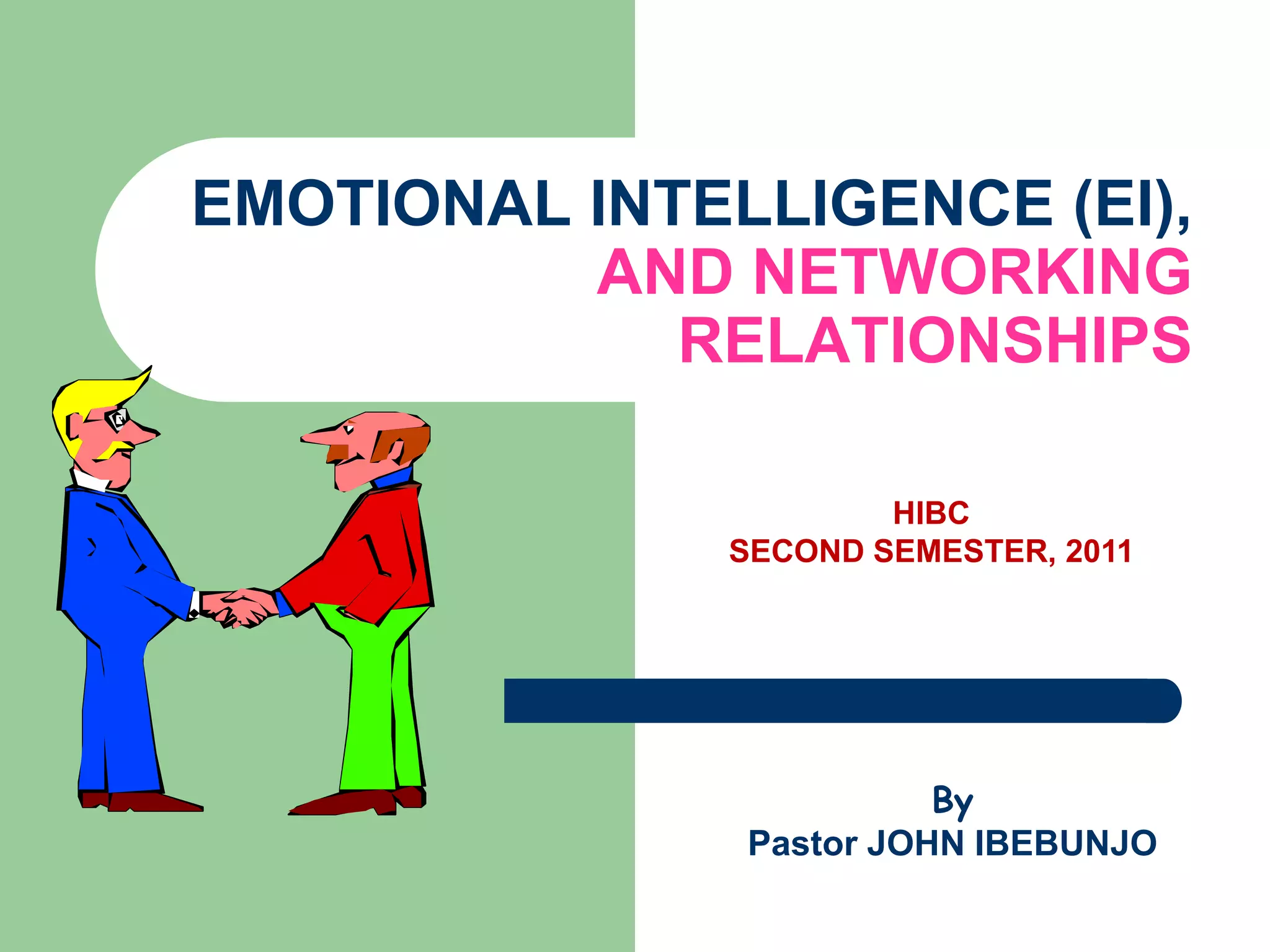 Emotional intelligence & relationship management | PPTX