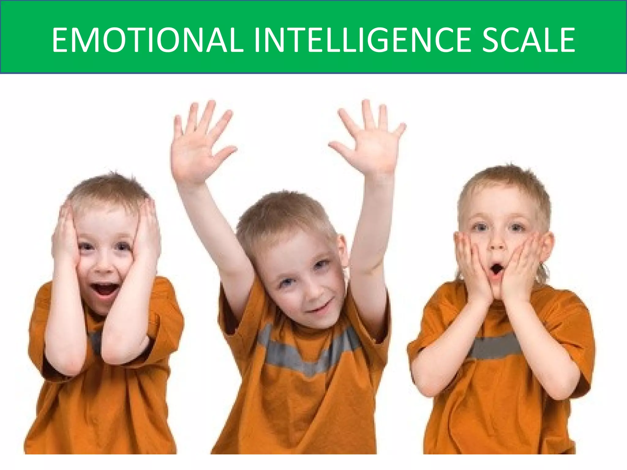 Emotional intelligence scale | PPT
