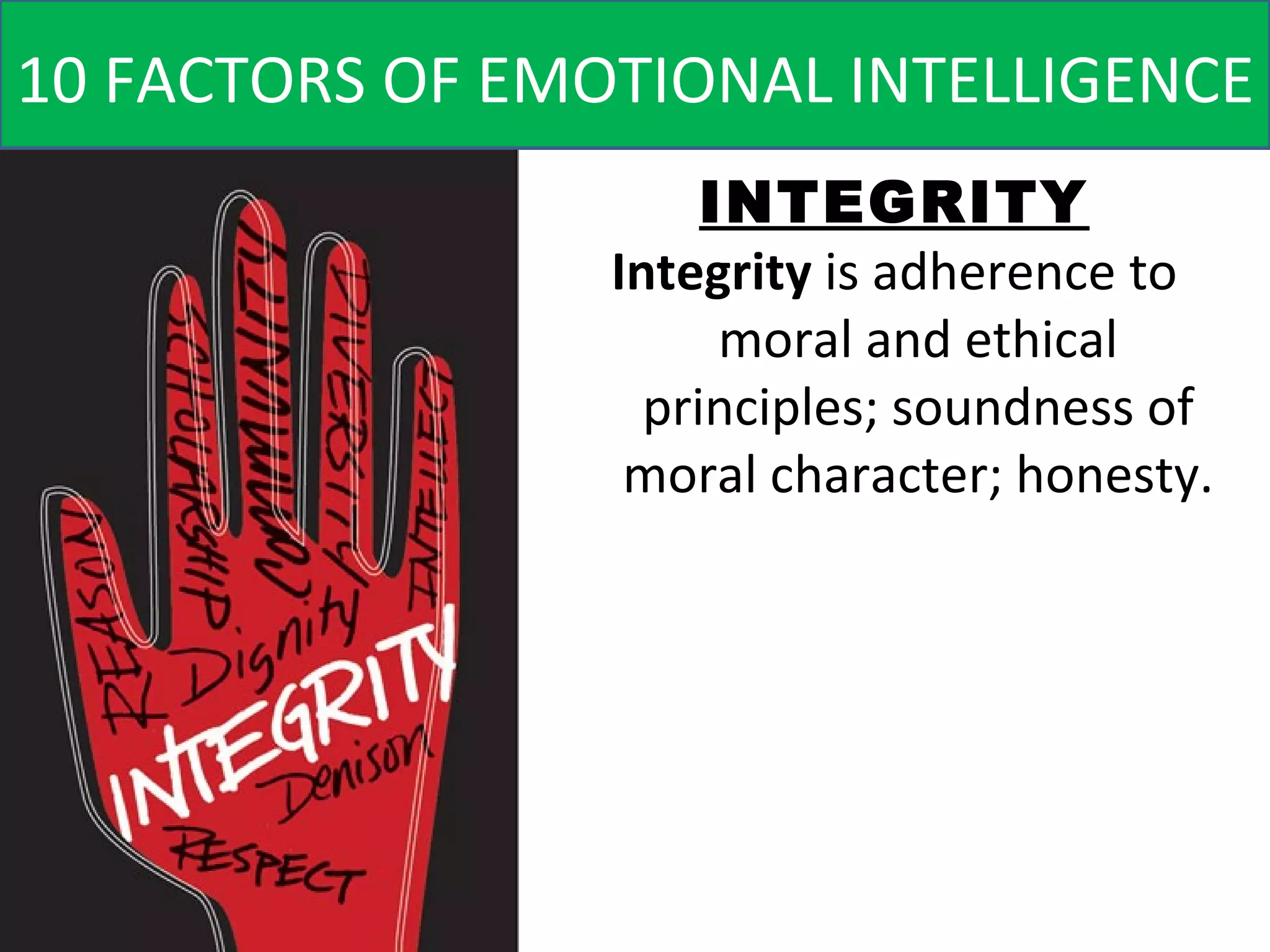 Emotional intelligence scale | PPT