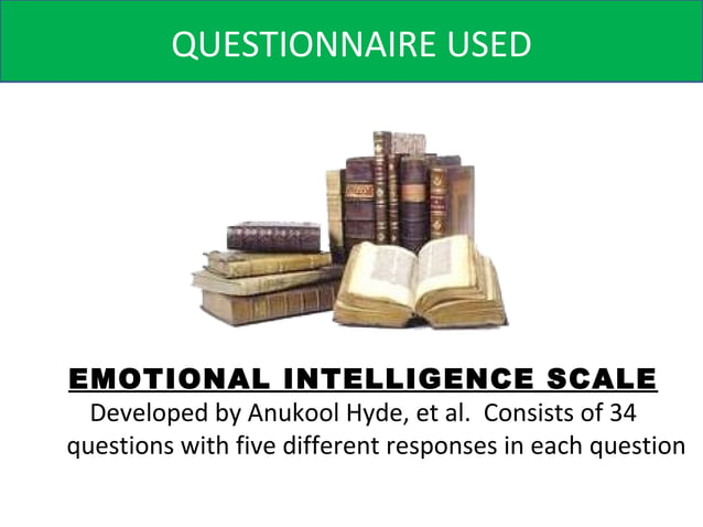 Emotional intelligence scale | PPT | Family and Relationships