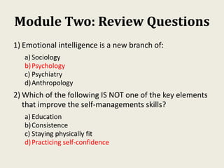 Emotional intelligence slides | PDF