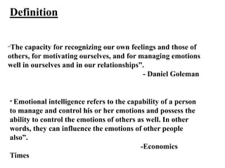 Emotional intelligence soft skill communication | PPTX