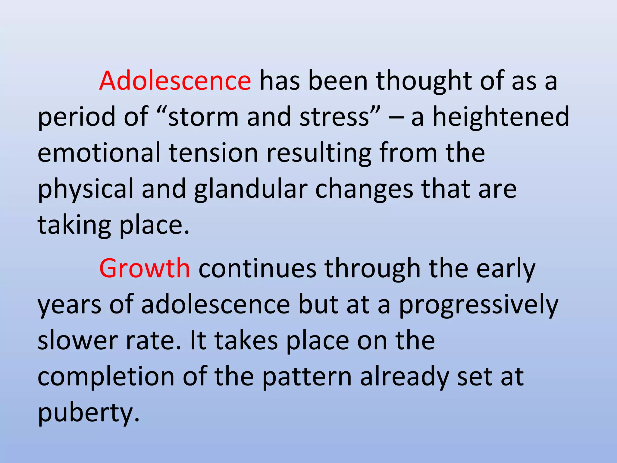 Emotionality during Adolescence | PPT