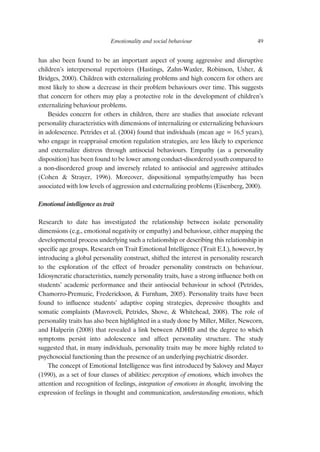 Emotionality and social behaviour | PDF