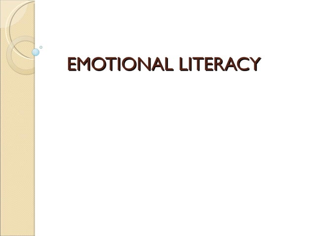 Emotional literacy workshop final | PPT