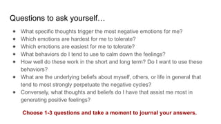 Emotional Regulation the ability to manage and respond | PPTX