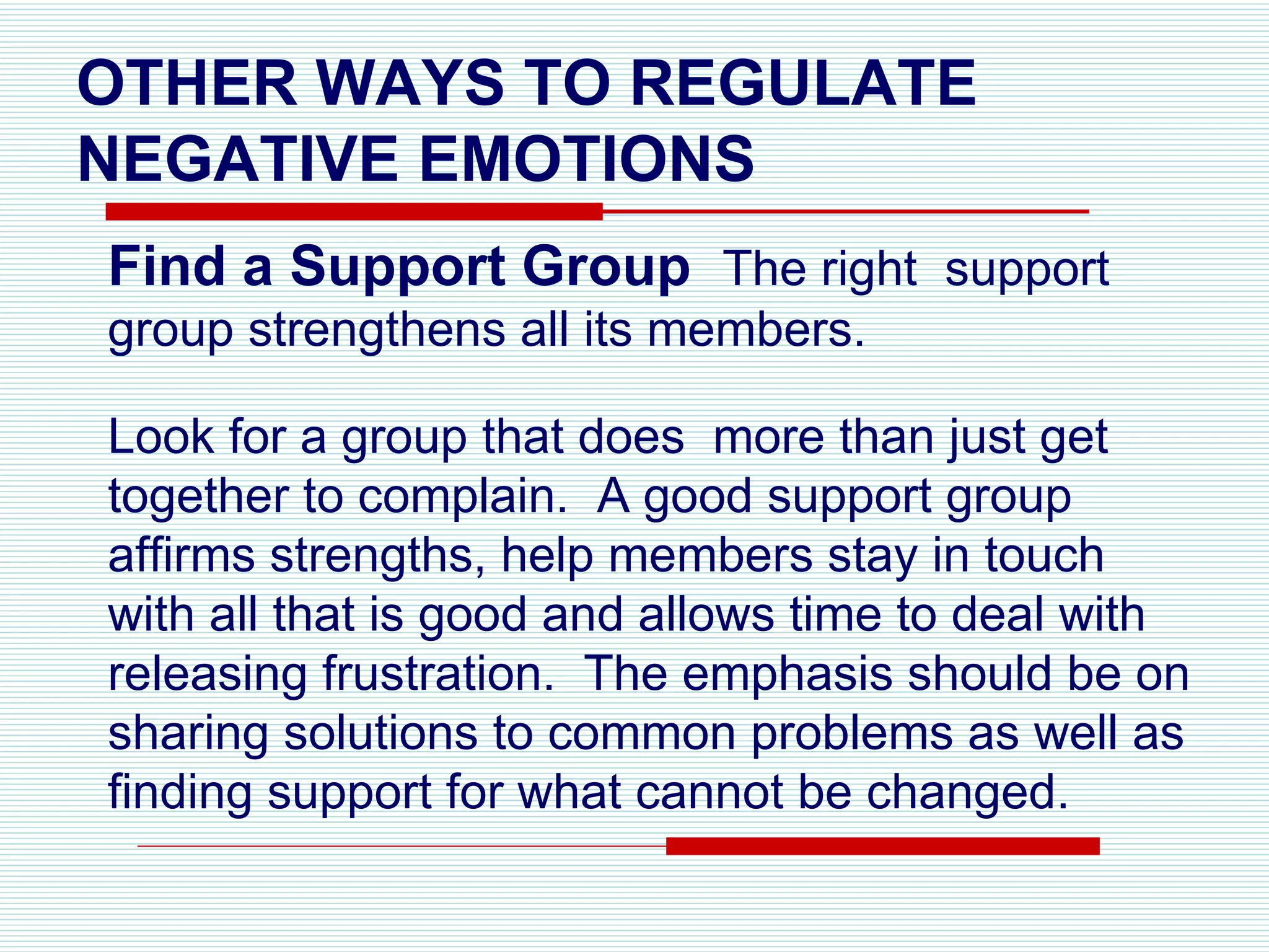 Emotional Regulation Lecture | PPT