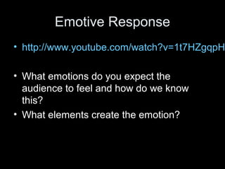 Emotional response in film 1 | PPT