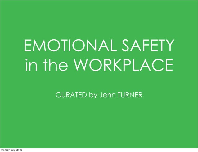 Emotional Safety in the Workplace | PDF