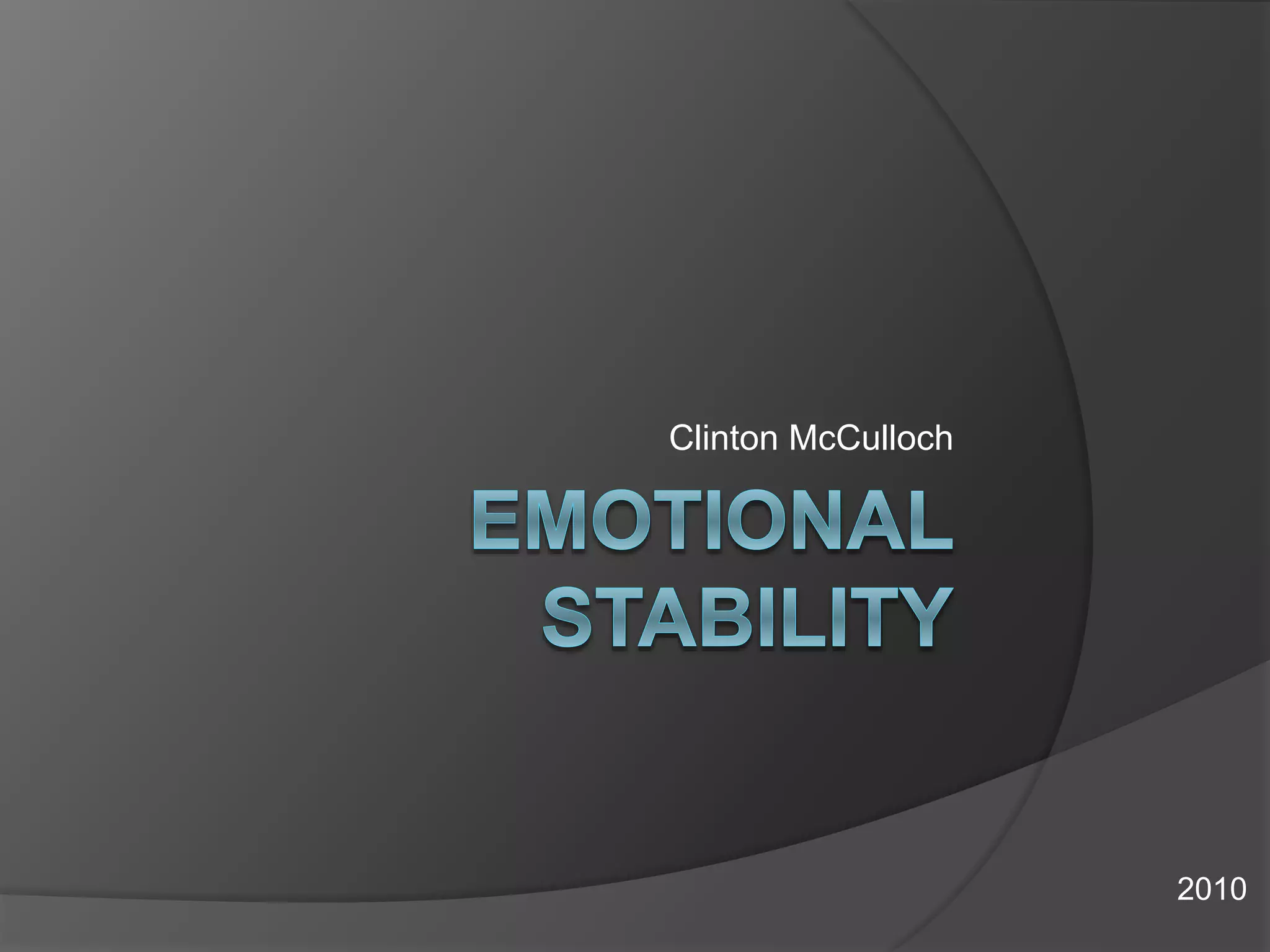 Emotional Regulation | PPTX