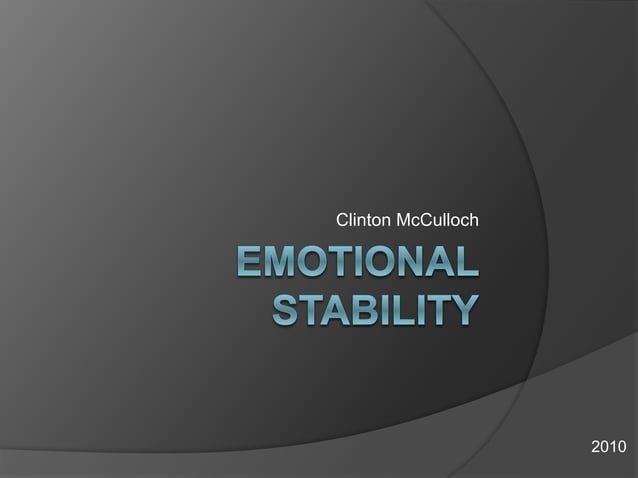 Emotional Regulation | PPTX