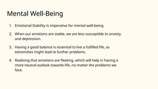 Emotional Stability: Understanding Emotional Balance, Resilience, and ...