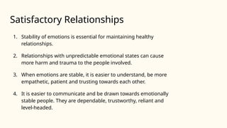 Emotional Stability: Understanding Emotional Balance, Resilience, and ...