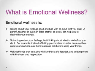 Emotional wellness | PPTX
