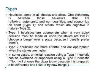 Emotion and heuristics | PPTX