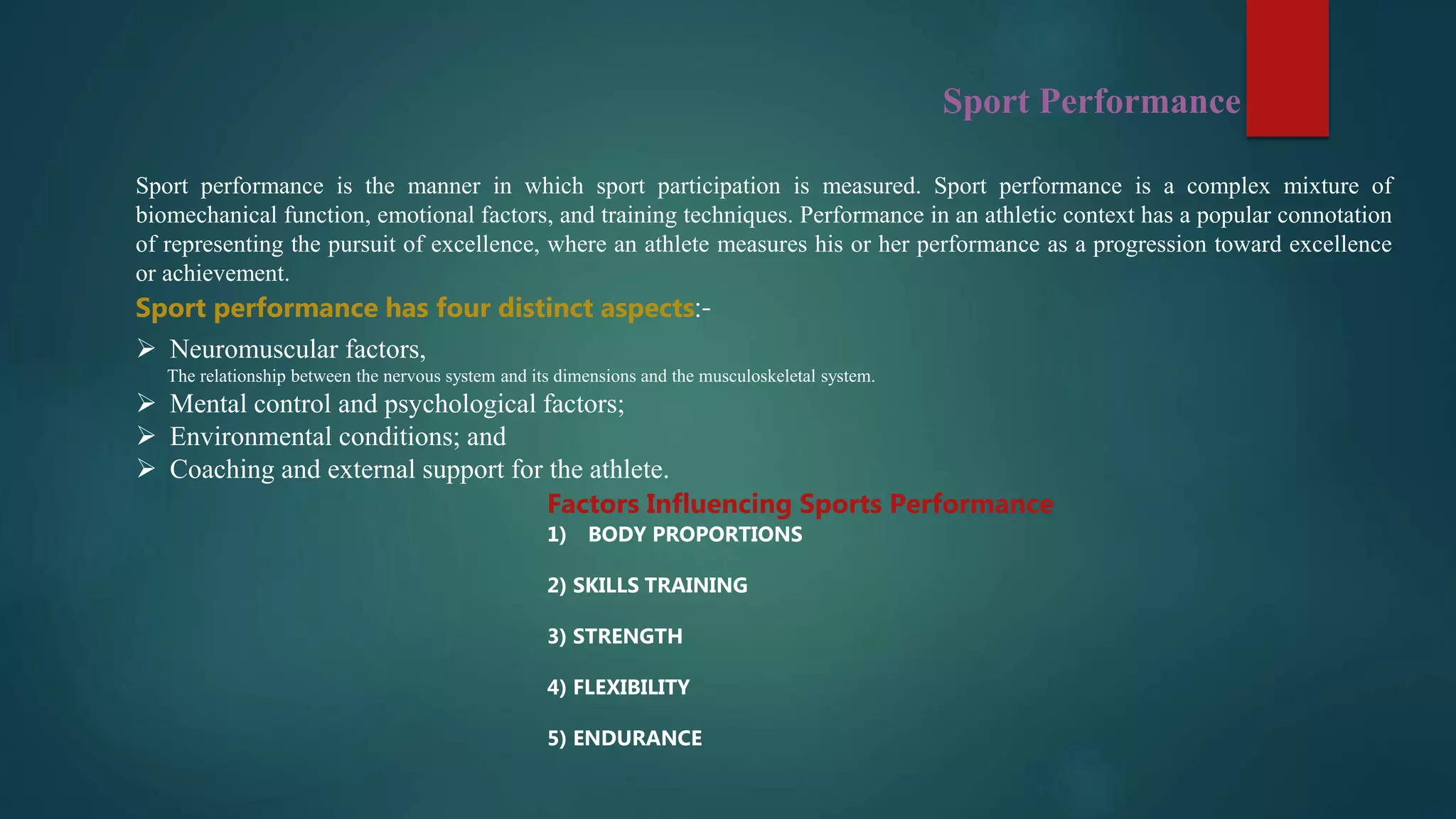 Emotion and sports performance | PPTX