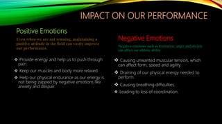 Emotion and sports performance | PPTX