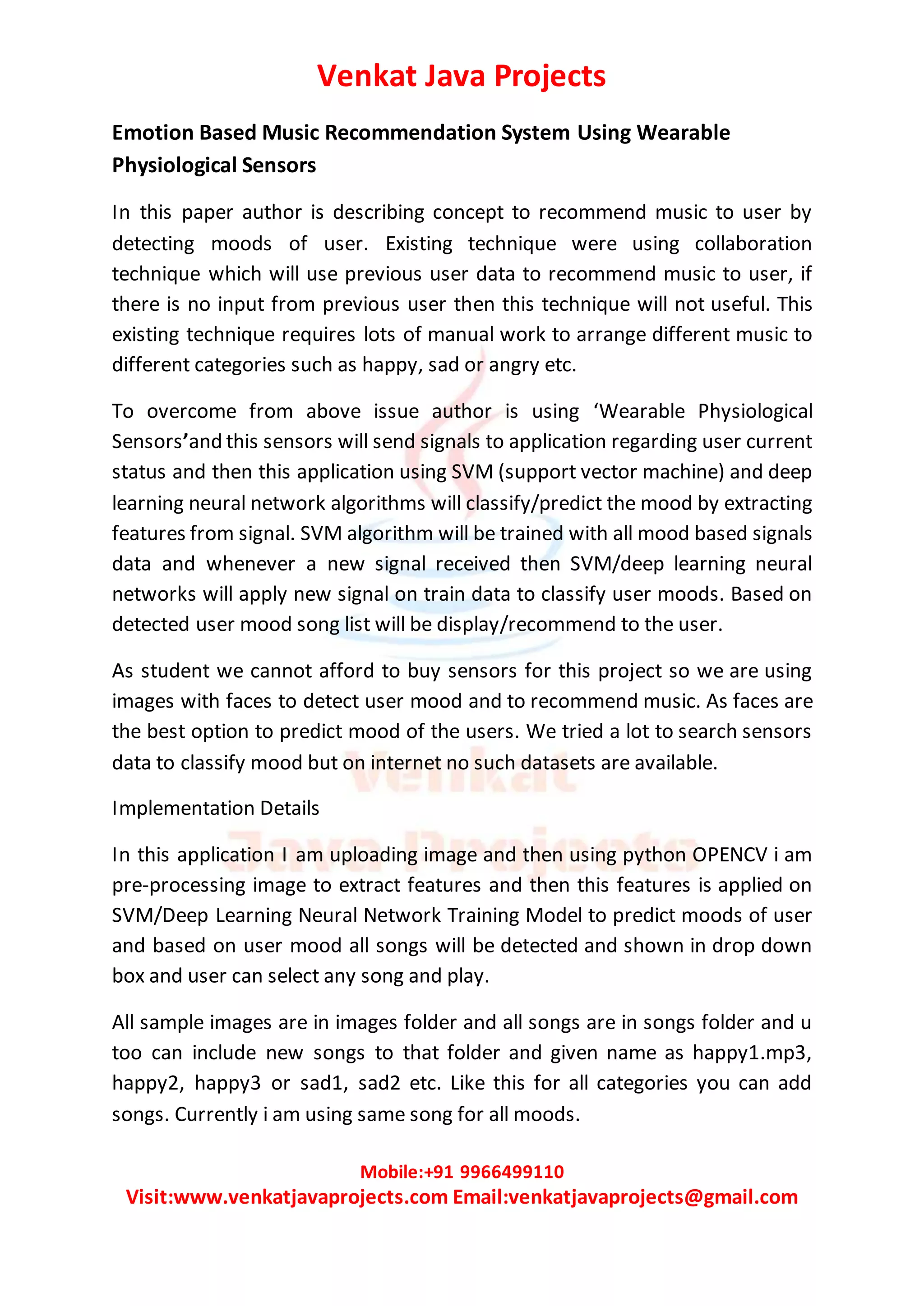 Emotion based music recommendation system using wearable physiological ...