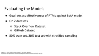 Emotion Classification In Software Engineering Texts: A Comparative Analysis of Pre-trained ...