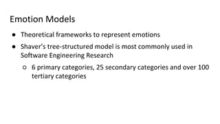 Emotion Classification In Software Engineering Texts: A Comparative Analysis of Pre-trained ...