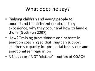 Emotion coaching introduction | PPTX