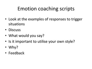 Emotion coaching introduction | PPT