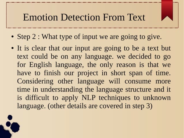 Emotion detection from text using data mining and text mining | PPT
