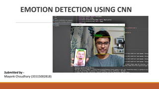 Emotion detection using cnn.pptx