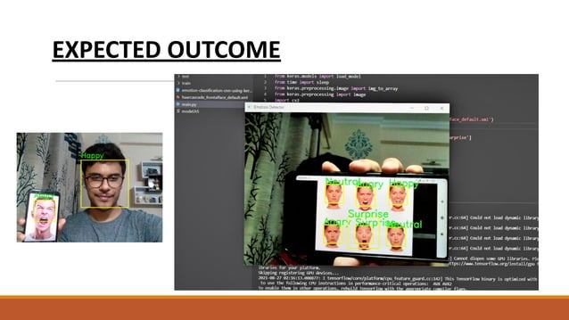 Emotion detection using cnn.pptx | Artificial Intelligence | Technology & Computing