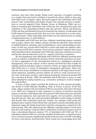 Emotion dysregulation in generalized anxiety disoreder a comparation with social disoreder | PDF