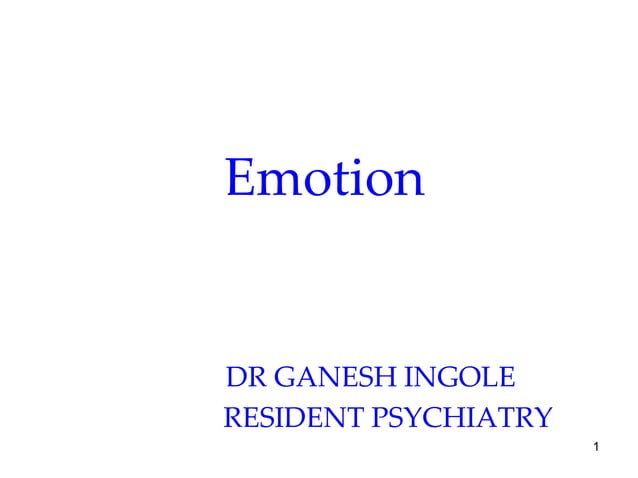 Emotions | PPTX | Mental Health | Diseases and Conditions