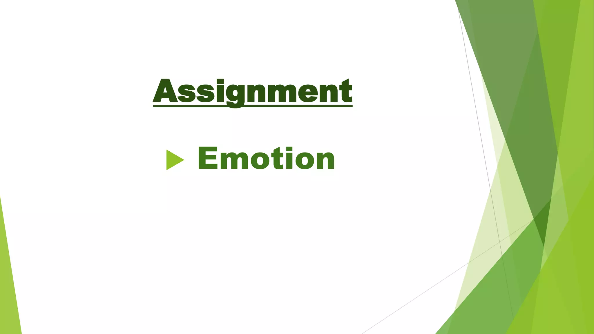 Emotion in psychology 1 | PPTX