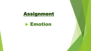 Emotion in psychology 1 | PPTX