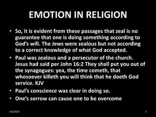 Emotion In Religion | PPT