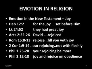 Emotion In Religion | PPT