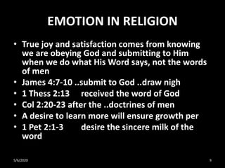 Emotion In Religion | PPT